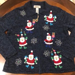 Tiara | Sweaters | Tiara International Zipper Cardigan Sweater Large ...